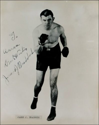 James J Braddock Autograph (Click for full image) | Best Movie Posters